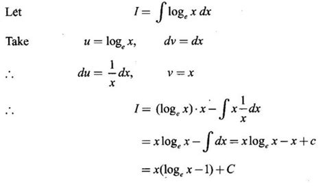 Integration By Parts Worked Examples Exercise With Answers Integral Calculus