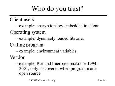 CSC 382 Computer Security Ppt Download