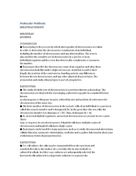 Molecular Methods Hajsjsj Molecular Methods Molecular Biology