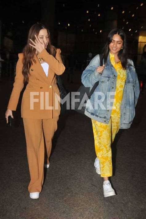 Lust Stories Stars Tamannaah Bhatia And Mrunal Thakur Get Clicked At The Airport See Pics