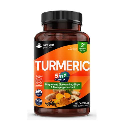 New Leaf Turmeric 5 In1 Capsules 2 Month · Shop The Glow Sa