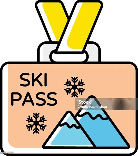 시즌 티켓 및 배지 벡터 색상 누락 아이콘 디자인 겨울 시즌 요소 기호 스노우 보드 장비 기호 익스트림 스포츠 스톡 일러스트