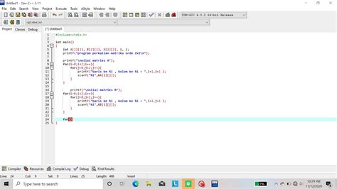 Program Perkalian Matriks Bahasa C Kopi Coding Riset