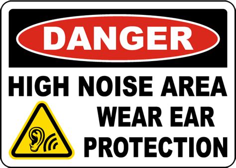 High Noise Area Wear Ear Protection Sign Shop Now W Fast Shipping
