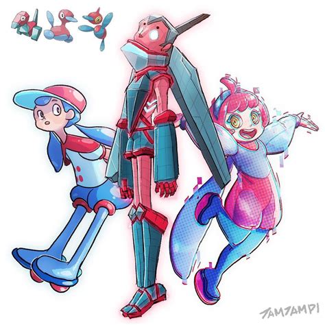 Porygon Porygon2 And Porygon Z By Tamtamdidraw R Moemorphism