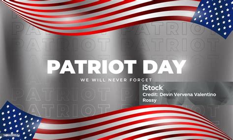 미국 애국자의 날 삽화 인사말 카드 포스터 배너를위한 애국적인 템플릿 미국 국기 휴일 메시지 우리는 911 테러 공격의 희생자를 결코 잊지 않을 것입니다 911 테러 추모