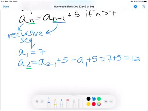 Solvedanswer Each Of The Following Find The First Five Terms Of The Sequence Defined By The