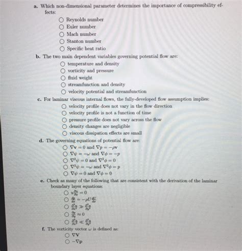 Solved A Which Non Dimensional Parameter Determines The Chegg