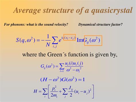 Ppt Average Structure Of Quasicrystals Powerpoint Presentation Free