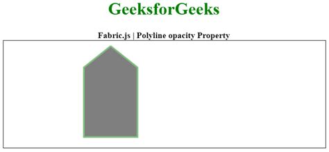 Fabric Js Polyline Opacity Property Geeksforgeeks