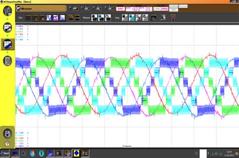 Experimental Waveforms Of Three Phase Voltages And Currents Download