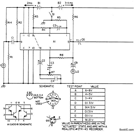 Laserlightdetector Measuringandtestcircuit Circuit Diagram