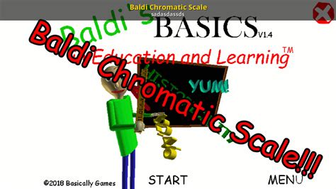 Baldi Chromatic Scale Modding Tool For Friday Night Funkin Fnf