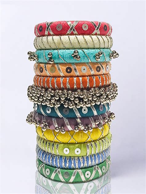 Naaz Handmade Design Cotton Thread Bangle Taashan Crafts