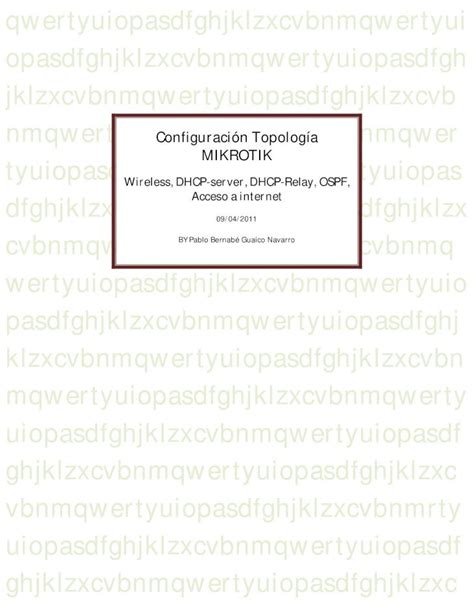 Pdf Configuracion Topologia Mikro Tik Wireless Dhcp Dokumen Tips