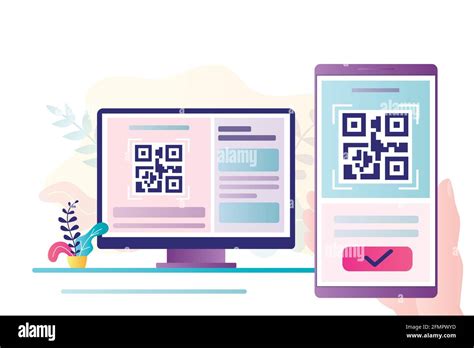 QR Code Scanning Concept Hand Holding Smartphone And Scan Code Mobile Technology For Internet