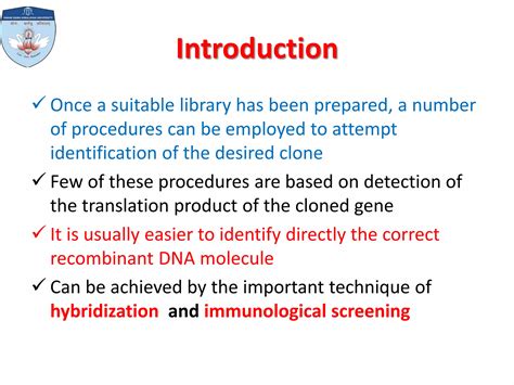Methods For Clone Identification Pptx Chemistry Science