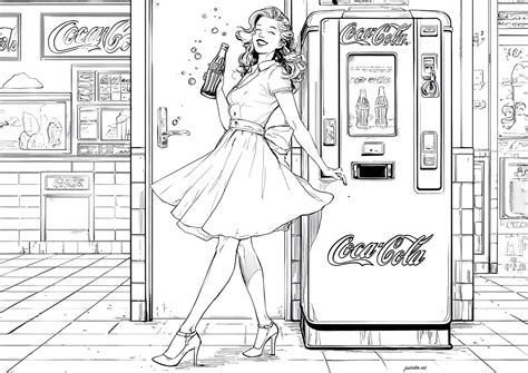 Pinup50s 47799 1950s Pin Up Coloring Pages