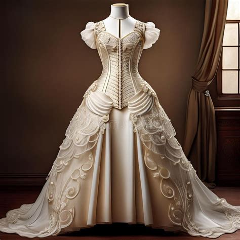 Timeless Victorian Gown With Elegant Corset Ai Content Generation