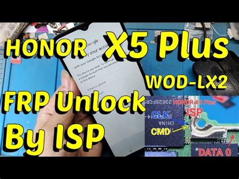 Honor X Plus Wod Lx Frp Unlock By Isp Youtube