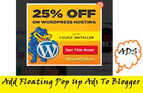 How To Add Floating Pop Up Ads To Blogger With Pictures Coolztrickz