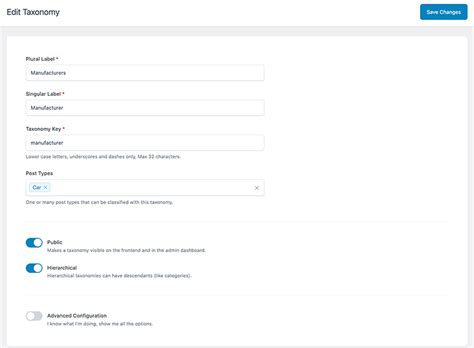 Acf Creating A Custom Taxonomy With Acf