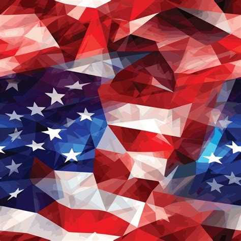 Premium Vector Seamless Colorful Usa Pattern United States Of