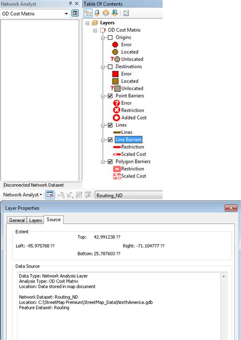 Arcgis Desktop Why Did My Network Dataset Disconnect On Its Own