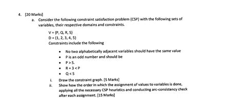 solved [20 ﻿marks]a ﻿consider the following constraint