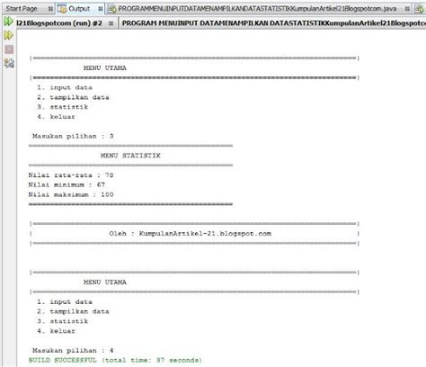 Kumpulanarsip Source Code Java Netbeans Program Menu