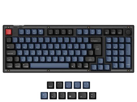 Uk Keychron V5 Qmk Rgb Tactile Macpc Frosted Black Custom Keyboard With Knob V5 C3 Uk The