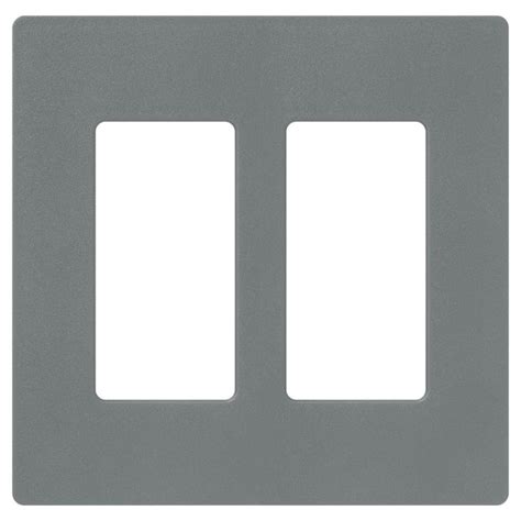 Lutron Claro 2 Gang Wall Plate For Decoratorrocker Switches Satin