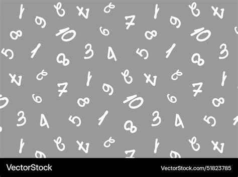 Mathematical Pattern On A Gray Background Vector Image