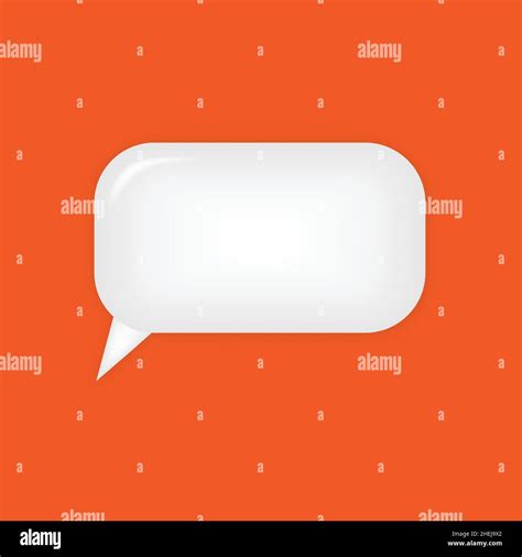 3d Abstract Speech Bubble Icons Char Message Symbol Isolated Stock