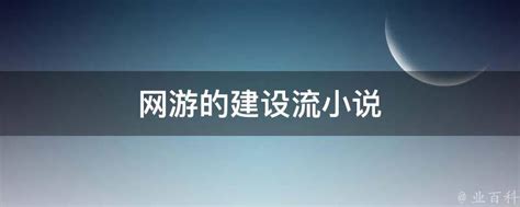 网游的建设流小说 业百科