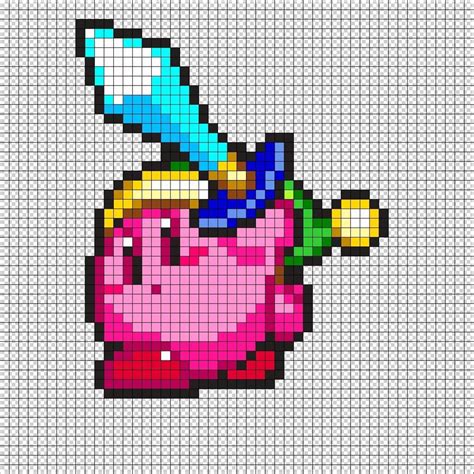 Pixel Art Roblox Modèle Coloriage Facile Dessin à Imprimer
