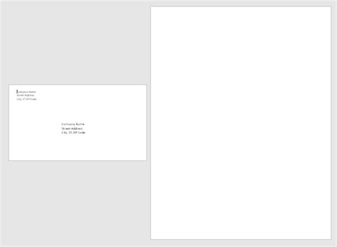 Ms Word Envelope Templates Of Various Sizes Word And Excel Templates
