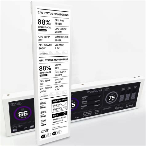 Amazon Computer Temp Monitor Inch IPS USB C Mini Screen AIDA PC Temperature Display