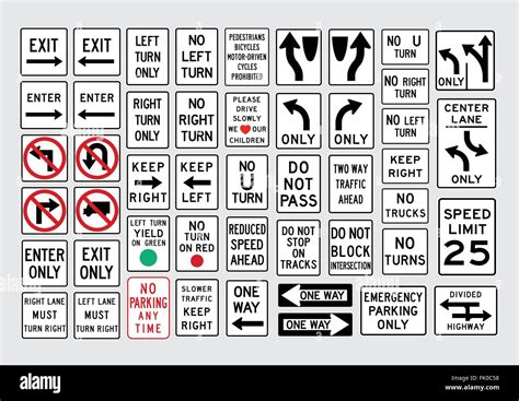 White Regulatory Signs Regulatory Signs White Stock Illustrations