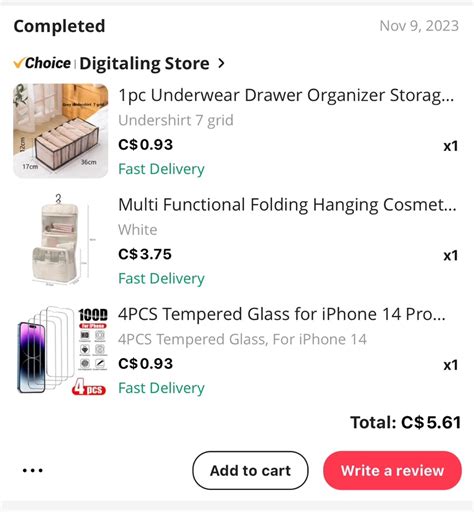 Review 알리익스프레스 만족스런 첫주문 후기 아이폰 강화유리필름 여행용파우치 옷장정리칸막이