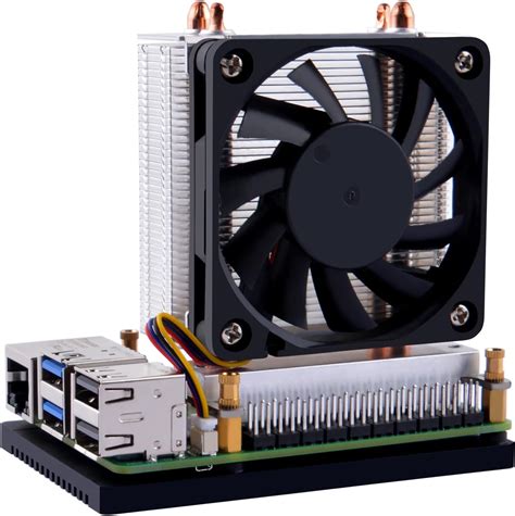 Geeekpi Ice Tower Plus Cooler For Raspberry Pi 5 Pi 5 Aluminum Active Cooler With Cooling Fan