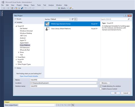 Creating Project Using Visual Studio Zebra Technologies Techdocs