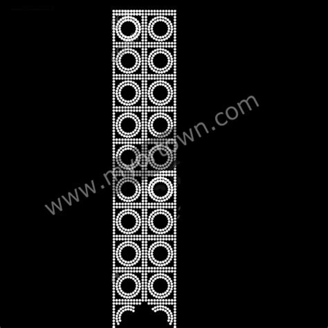 Geometric Cheer Bow Pattern Rhinestone Transfer