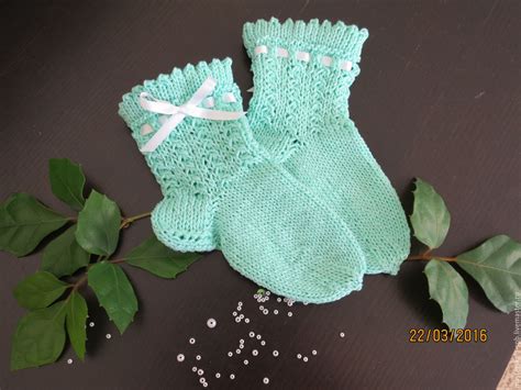 Ажурные Детские Носочки Спицами Лучшая Фото Подборка