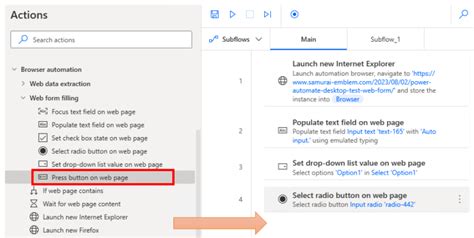 Example Of Simple Web Browser Auto Operation Auto Filling A Web Form Power Automate Desktop