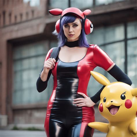 Sexy Female Pokemon Trainer Wearing Latex By Danielfincannon On Deviantart
