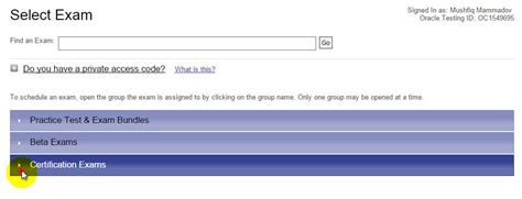 Step 5 Register For An Exam At Pearson Vue Java Certification Notes
