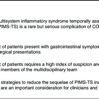 Key Messages About PIMS TS Download Scientific Diagram