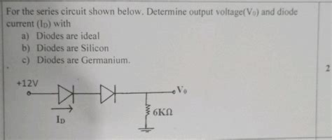 For The Series Circuit Shown Below Determine StudyX