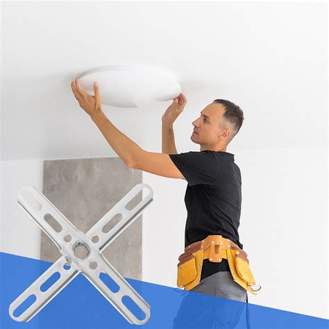 Masteelf Ceiling Light Mounting Plate With Crossbar And Screws For 1